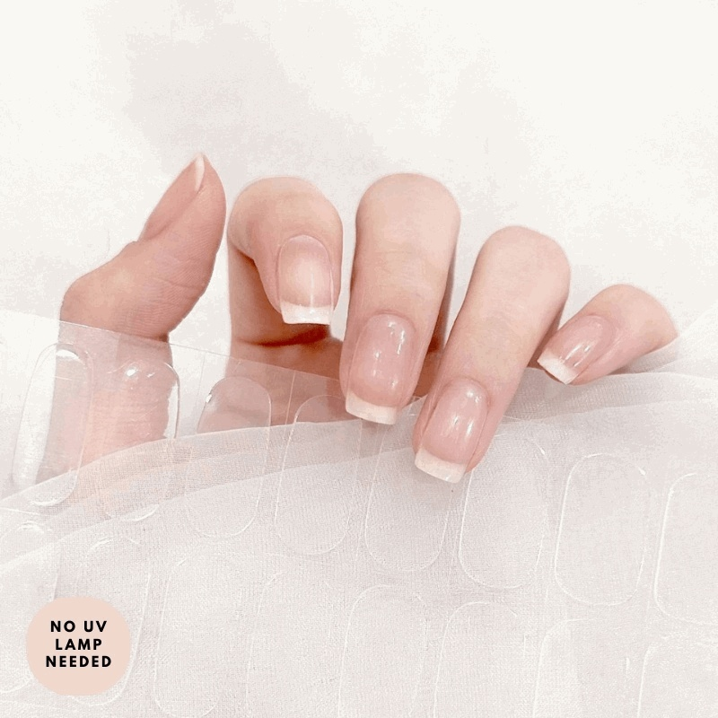 Gel Nail Genius - Transparent French Tip - Outlined Gel Nail Strips ...