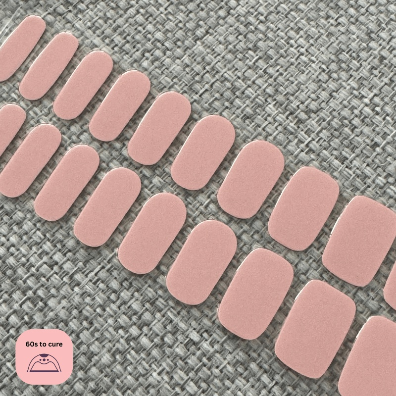 Powder Puff - Outlined Semi Cured Gel Nail Strips | Outlined
