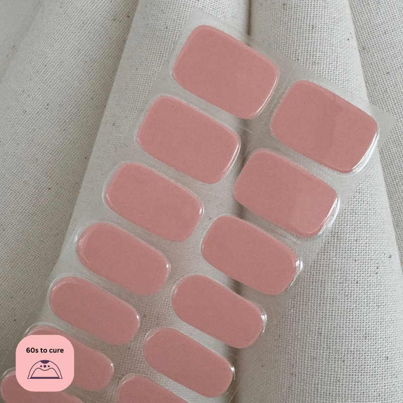 Powder Puff - Outlined Semi Cured Gel Nail Strips | Outlined