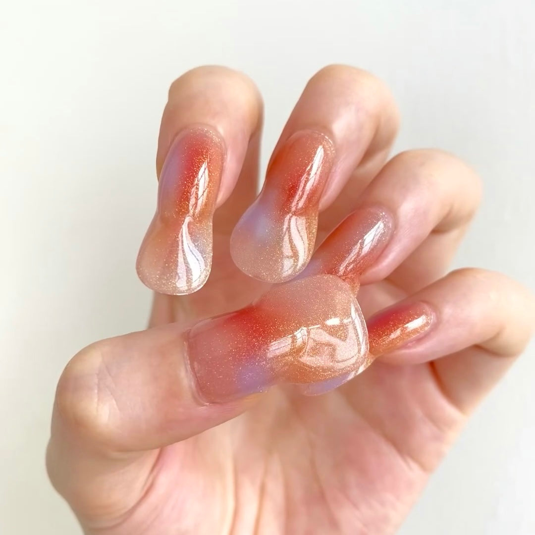 Sunrise Spectrum - Outlined Semi Cured Gel Nail Strips | Outlined